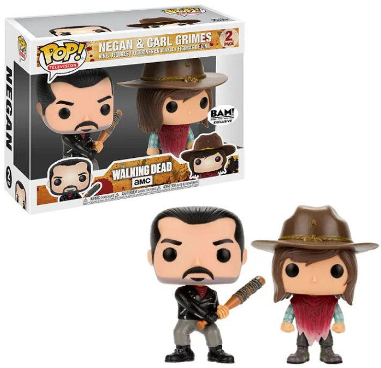 The Walking Dead - Negan & Carl Grimes [2 Pack BAM Exclusive] – Chasing Pop